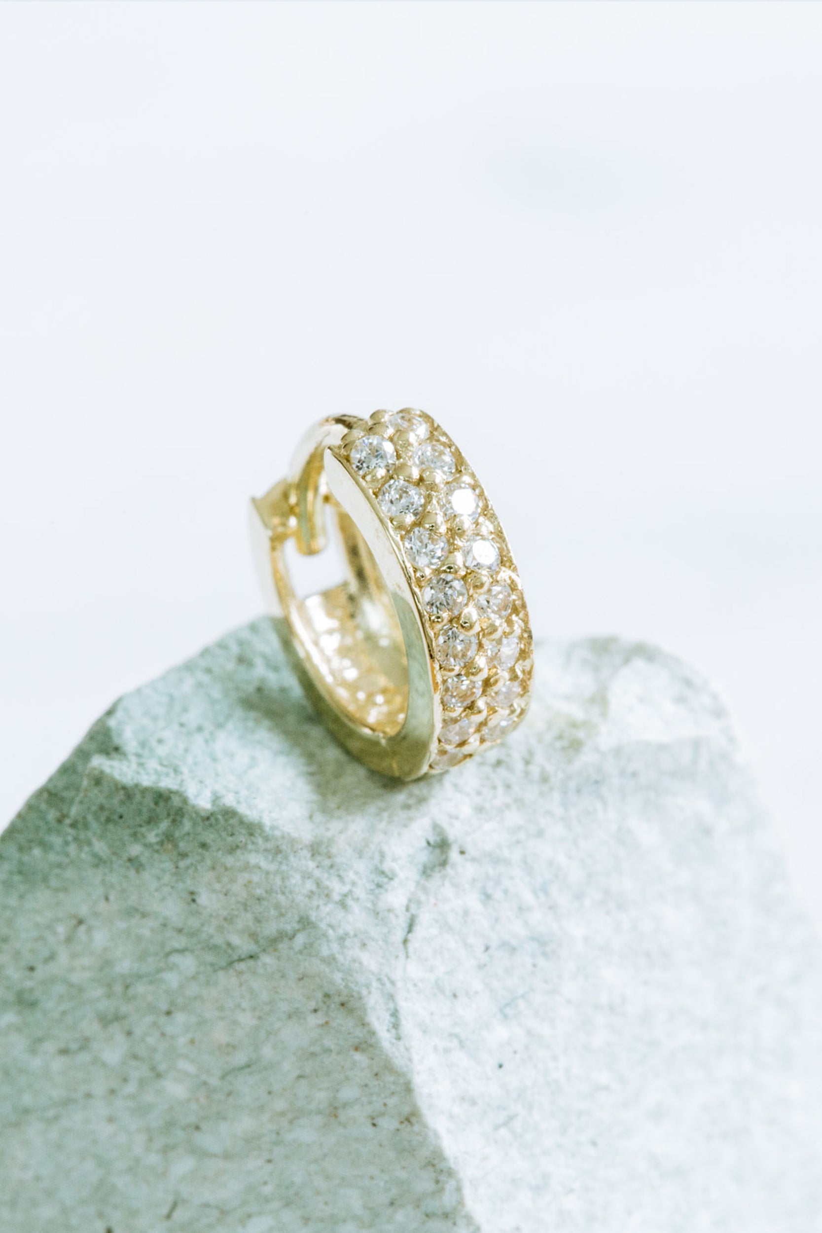 Snail Tragus Cartilage Helix Hoop Ring Piercing Earring-14K Solid Gold ...