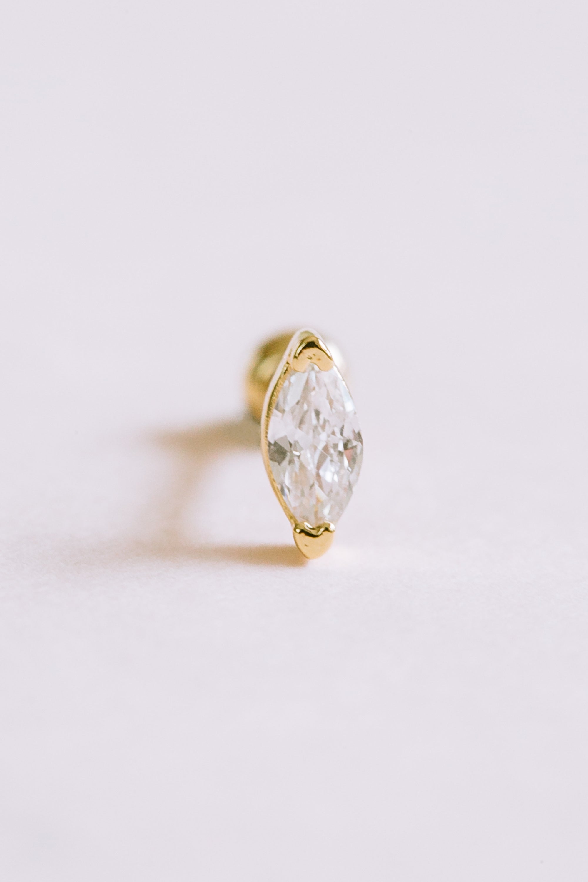 925 Cz Raindrop Waterdrop Teardrop Barbell Piercing – ONDAISY